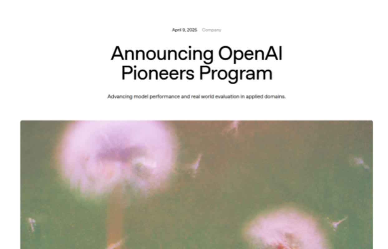 OpenAI’s Pioneer Program Aims to Reinvent AI Evaluation Standards - News1